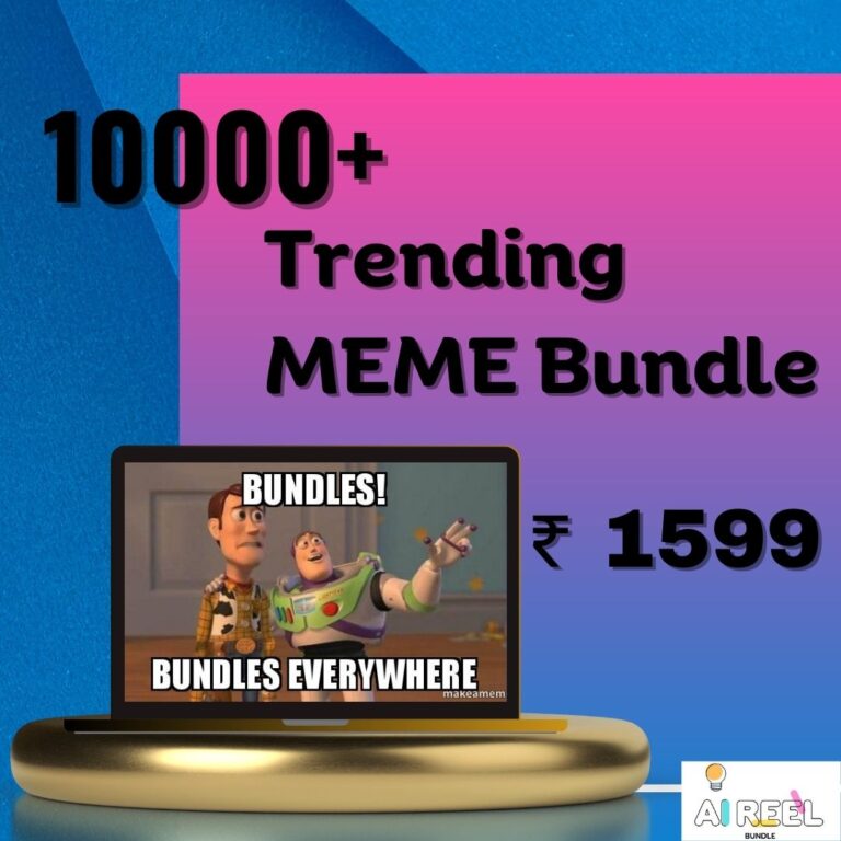 10000+ Trending Meme Bundle (English & Hindi) (worth Rs.1599)